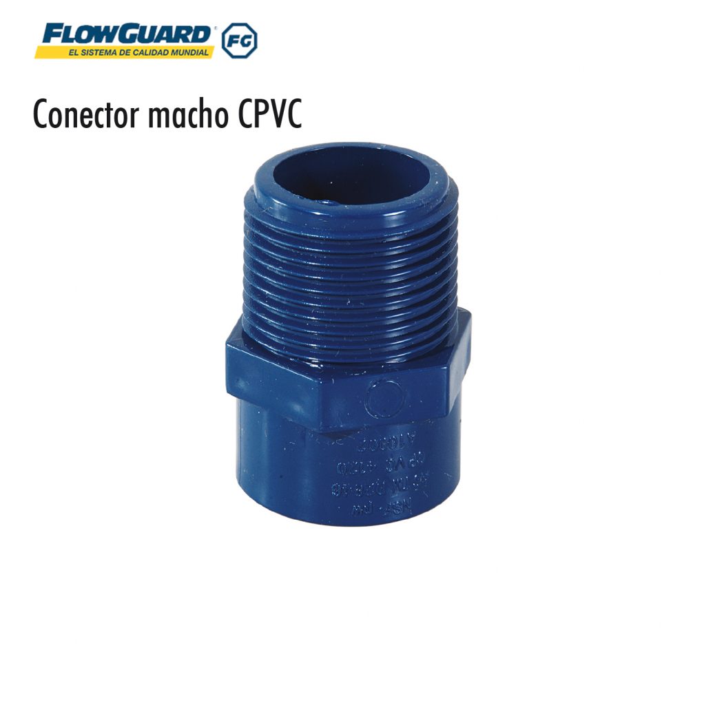CONECTOR MACHO DE CPVC 3/4 FLOWGUARD AZUL 26-F8136-007 - CARTEGOMART