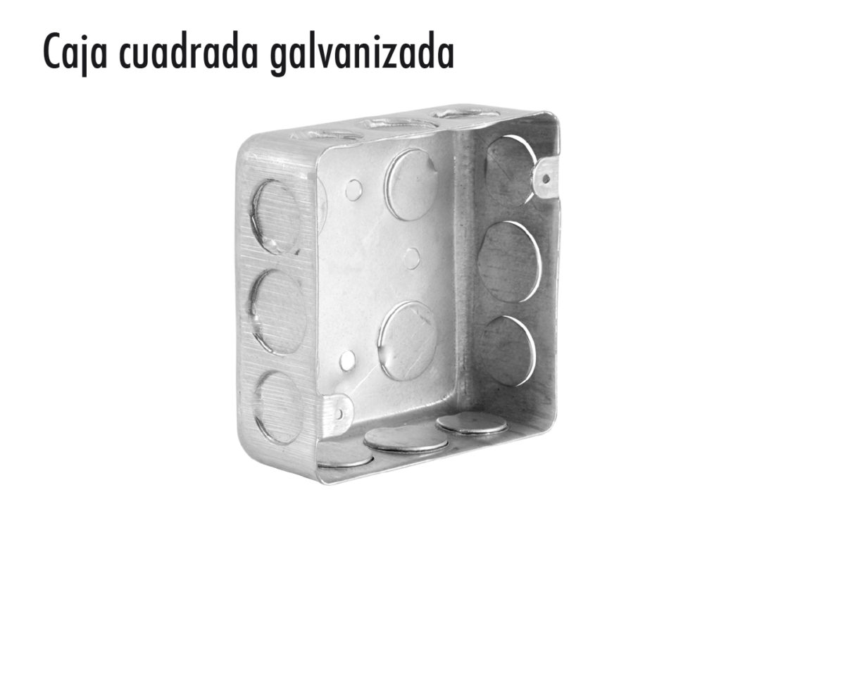 CAJA CUADRADA GALVANIZADA 4 x 4 3/4